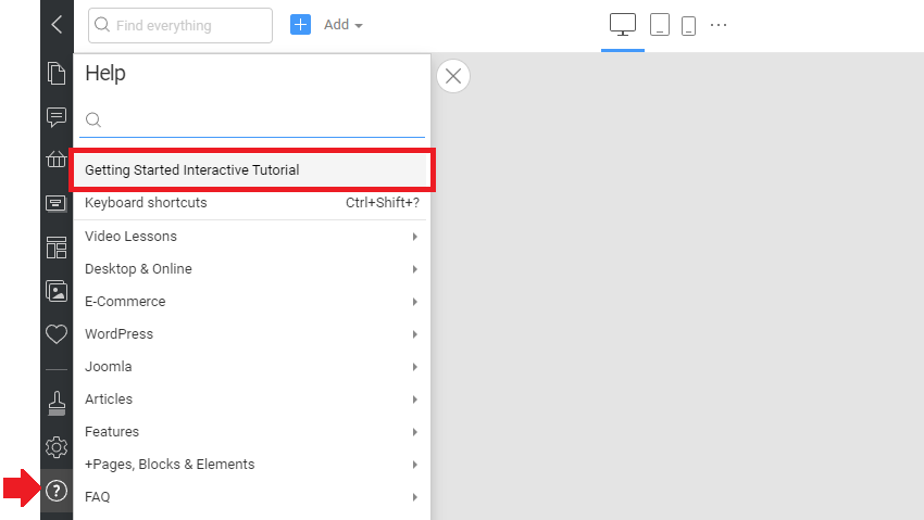 Interactive Tutorial To Get Started - Nicepage Help Center Interactive Tutorial To Get Started - Nicepage Help Center
