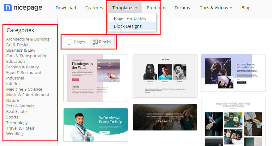 Nicepage Update: July 26, 2019 - Over 500 Of New Block Designs ... Nicepage Update: July 26, 2019 - Over 500 Of New Block Designs ...
