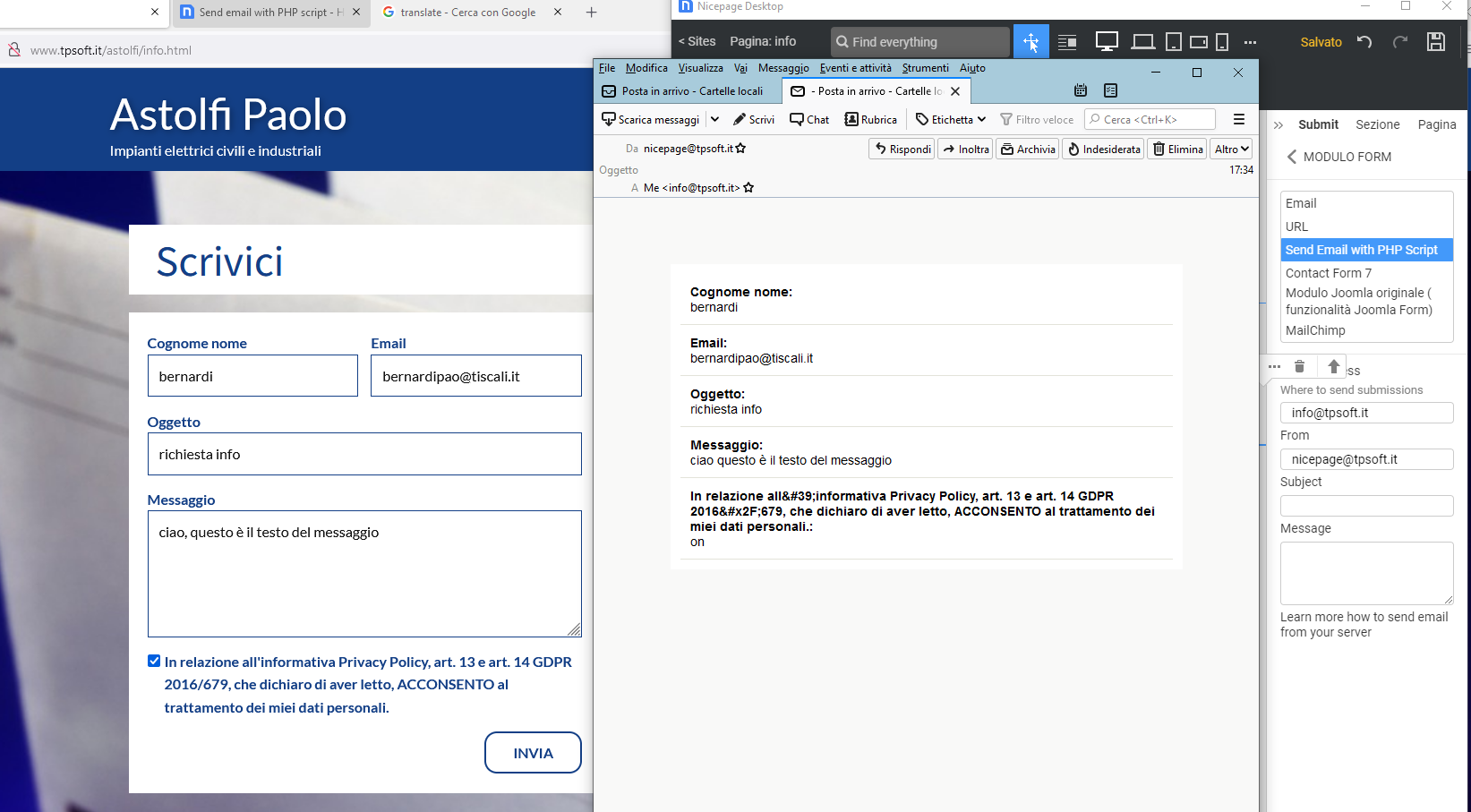 Send Email With Php Script How Can I Use Fields As Headers In Php Function Nicepage Forum 6860